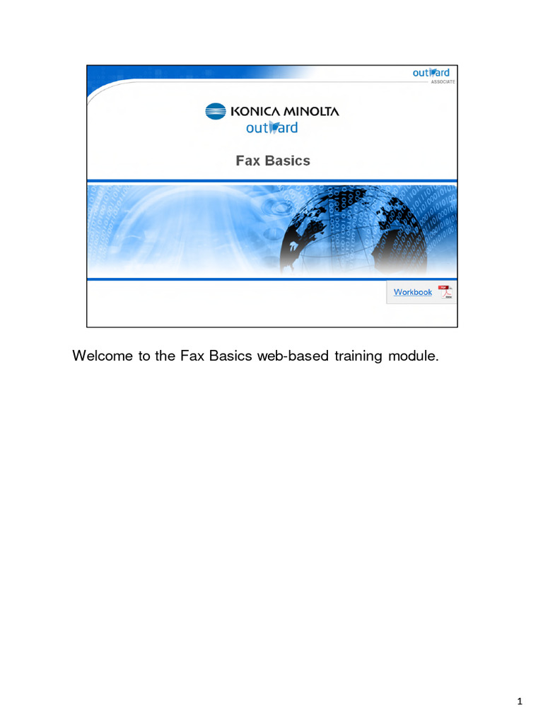 Fax Basics Training Overview | PDF | Fax | Data Compression