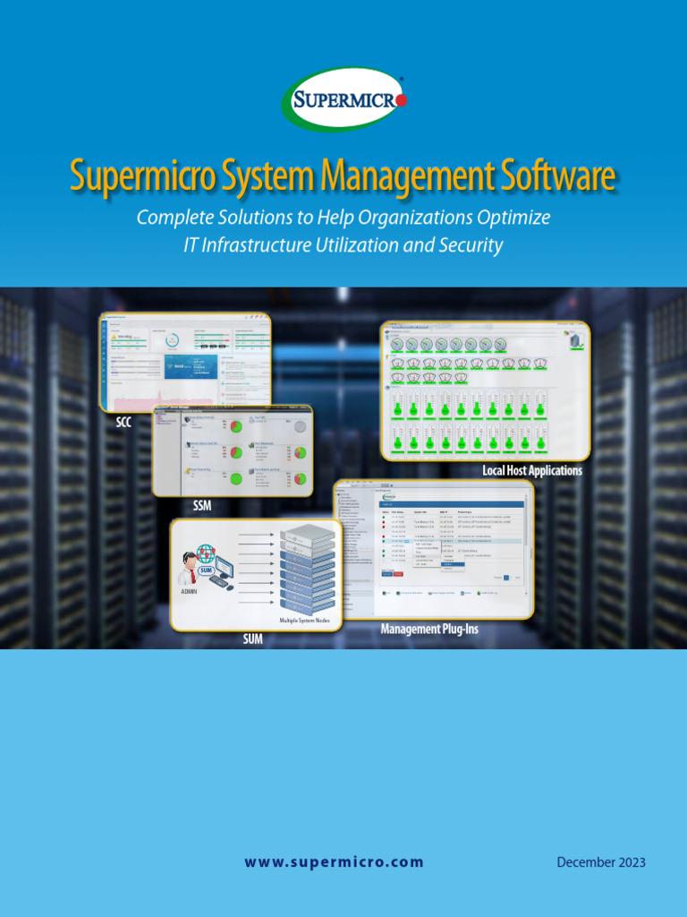 SUPERMICRO System Management Software Brochure | PDF | Operating System | Graphical User Interfaces