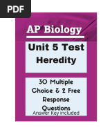AP Biology 2025 FRQ Test Booklet | PDF | Gene | Mutation