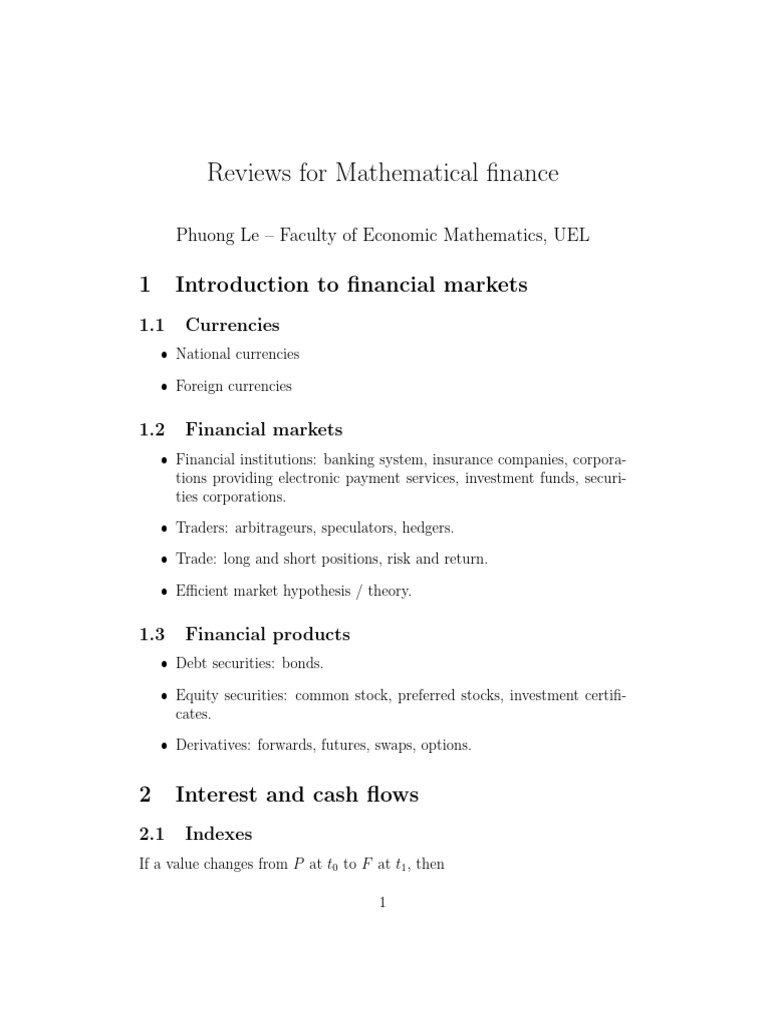 summary | Download Free PDF | Discounting | Present Value