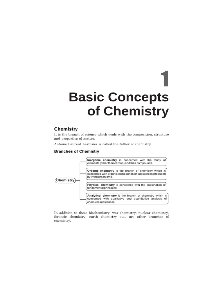 Basic Concepts of Chemistry | PDF | Mole (Unit) | Significant Figures