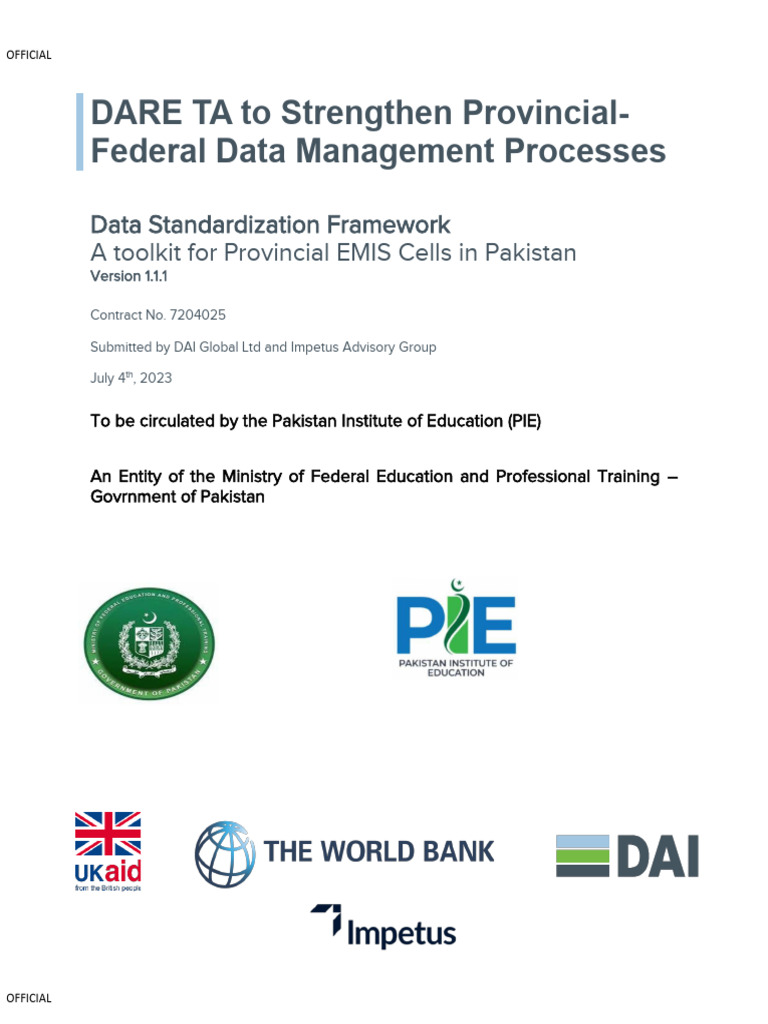 Data Standardization Framework v1.1.1 | PDF | Data | Standardization