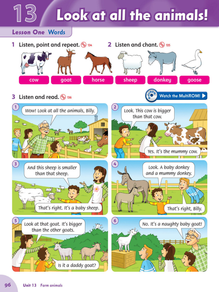 Lesson 13 - Look at All The Animals | PDF