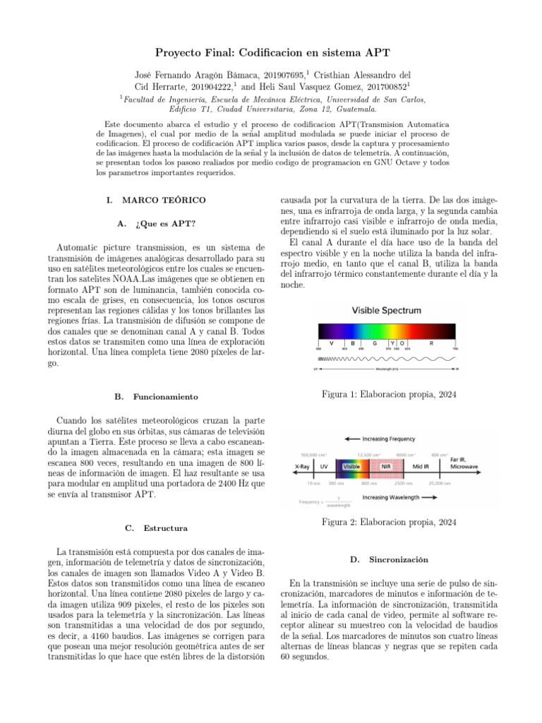 Proyecto Coms2 Grupo2 | PDF | Vídeo | Infrarrojo