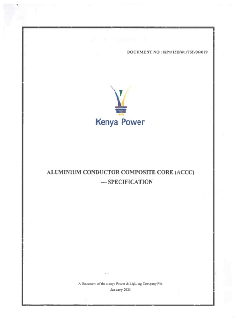 KP1-13D-4-1-TSP-06-019 - Aluminium Conductor Composite Core (ACCC ...