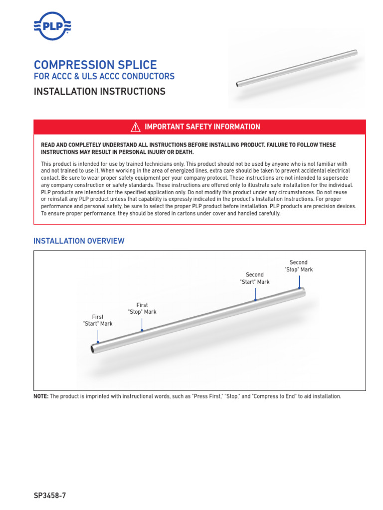 SP3458-7 - PLP Compression Splice - II Color | PDF