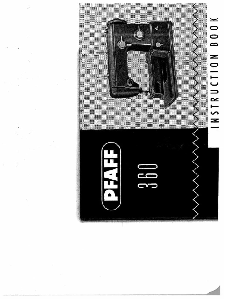 Pfaff 360 | PDF