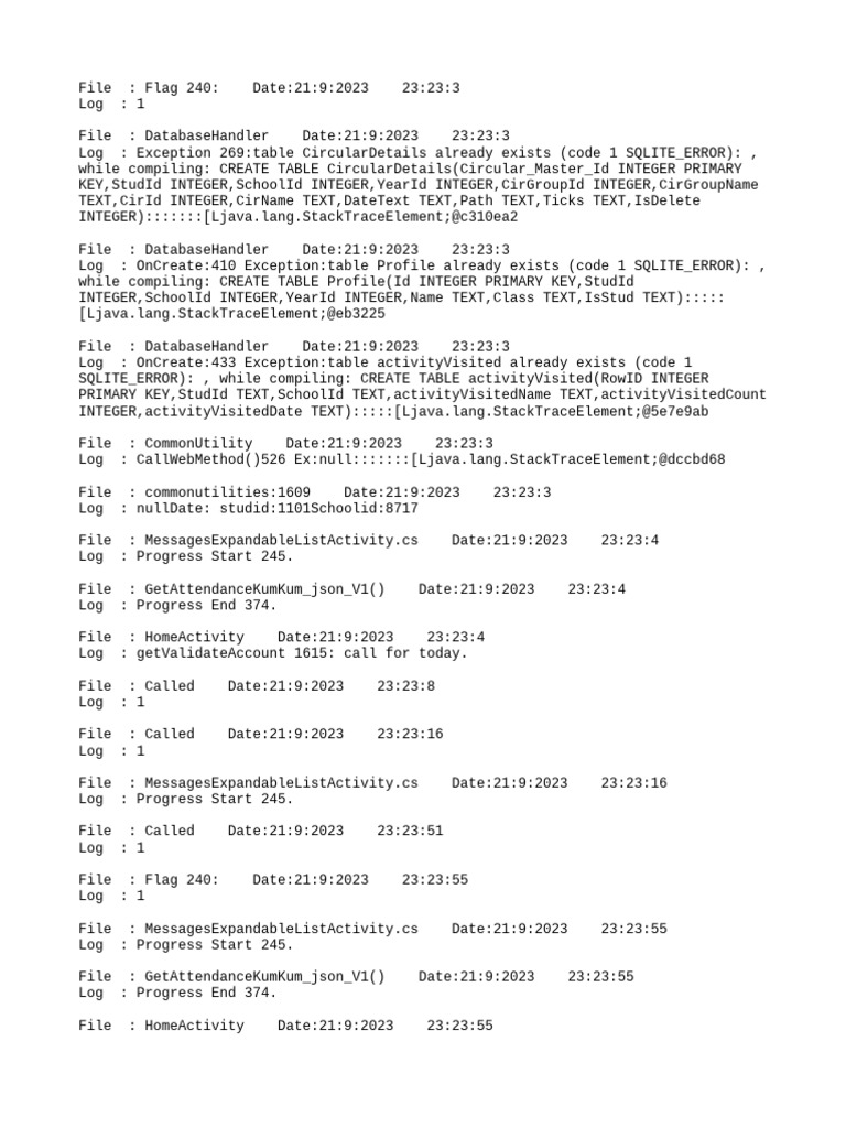 Log | PDF | Object Oriented Programming | Software Development Log | PDF | Object Oriented Programming | Software Development