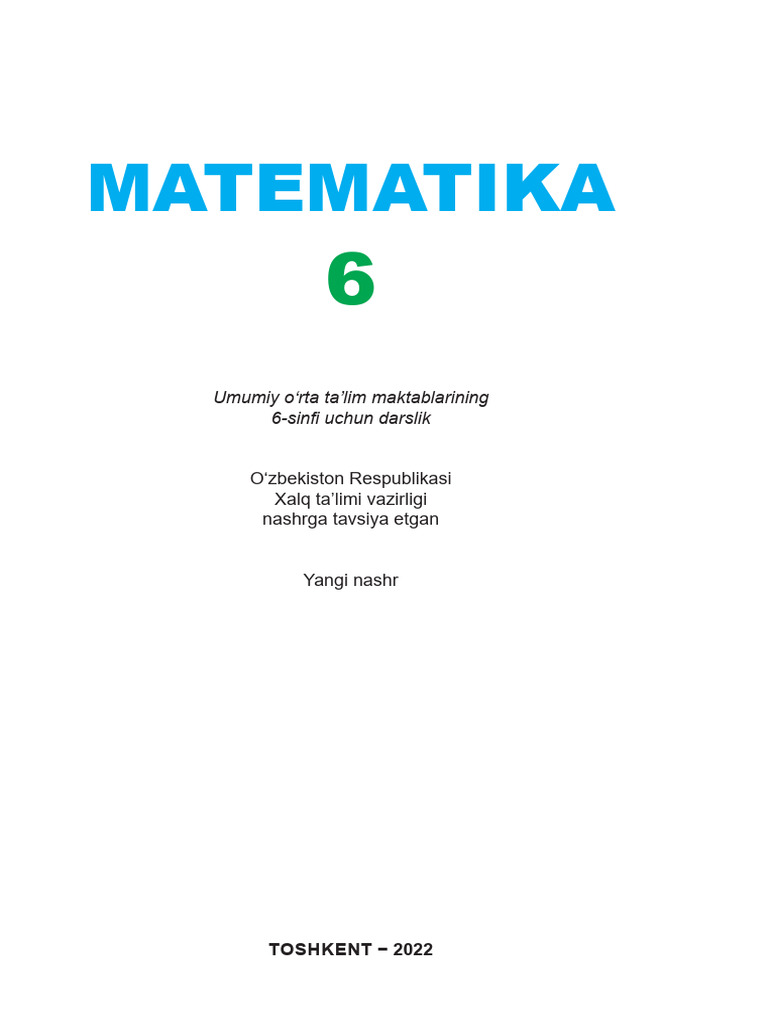 Matematika 6 | PDF