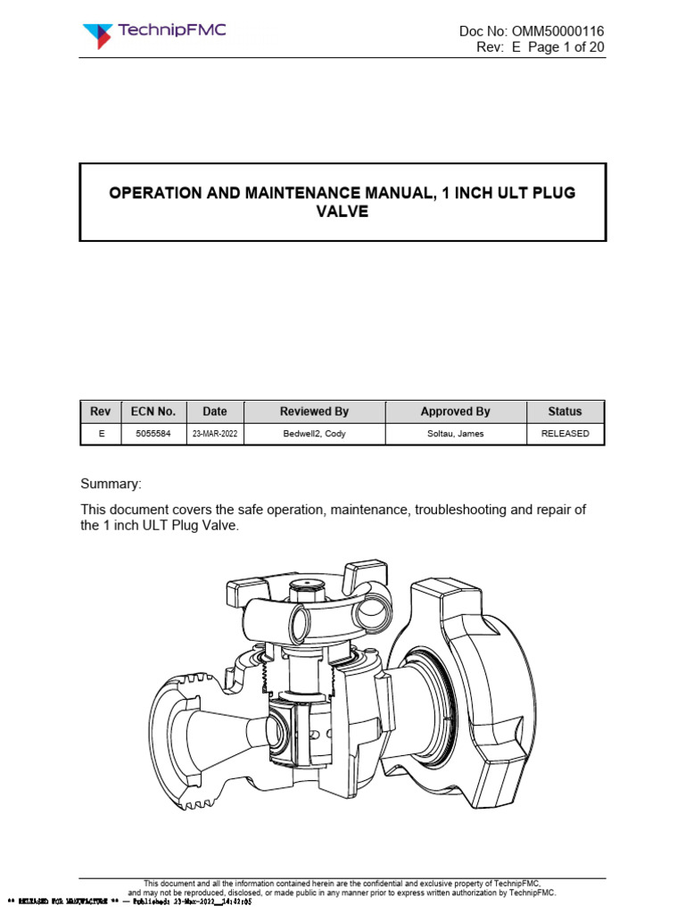 Plug Valve 2X1 | PDF | Valve | Leak