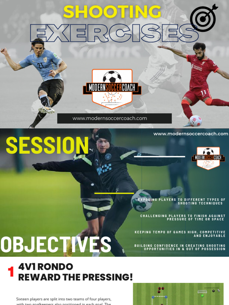 5 Shooting Exercises PDF | PDF | Defender (Association Football) | Sports