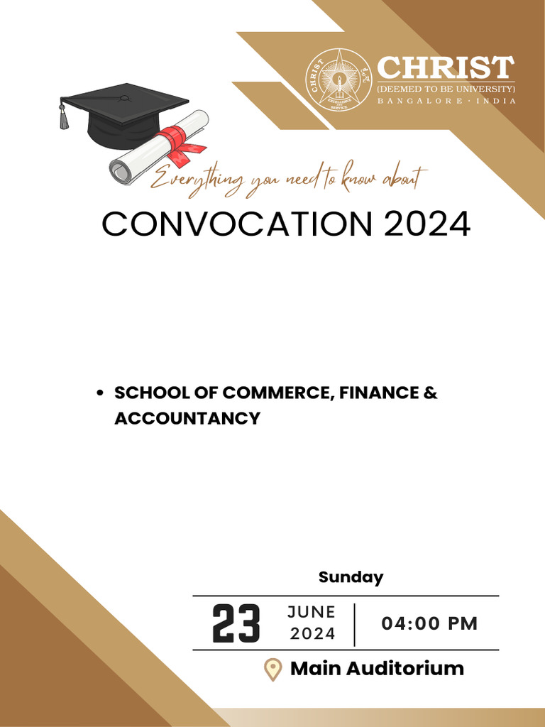 Convocation Brochure 2024 | PDF