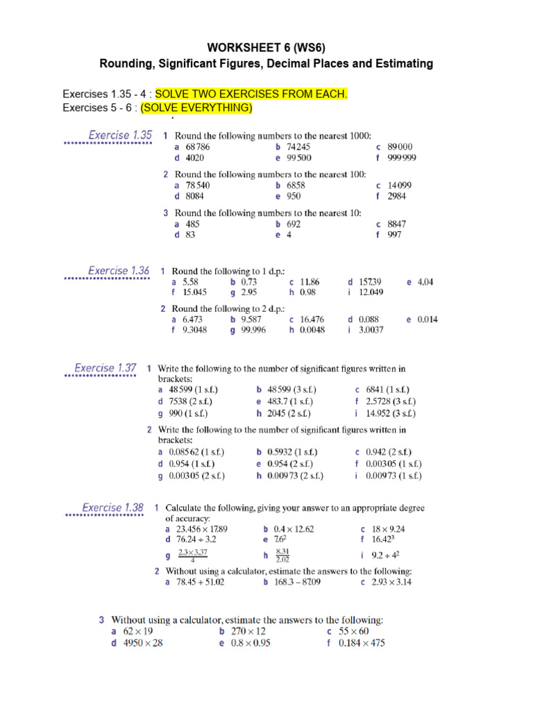 (WS6) Estimating, DP, SF, Units | PDF