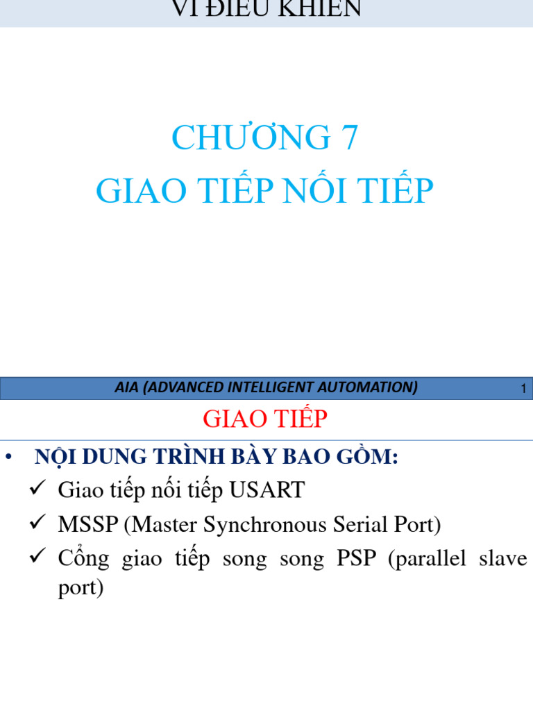 Lecture 07 - Communications-PIC 16F877A | PDF