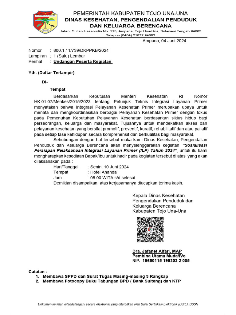 ILP Undangan Peserta | PDF