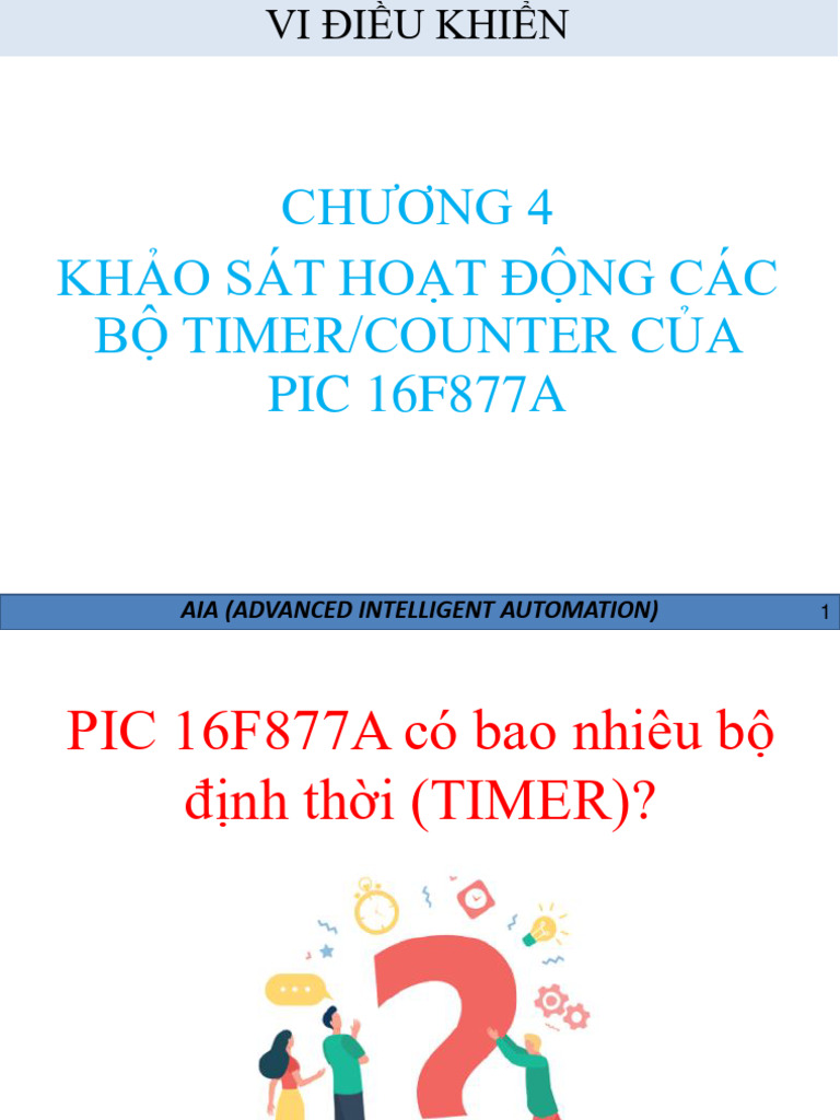 Lecture 04 - TIMER-COUNTER-PIC 16F877A | PDF