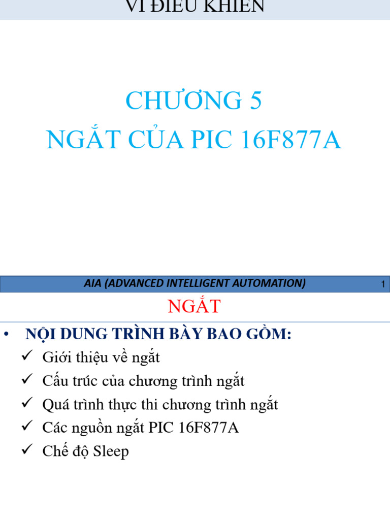 Lecture 05 - INTERRUPT-PIC 16F877A | PDF