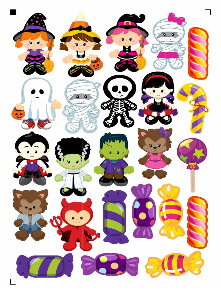 personajes halloween | PDF