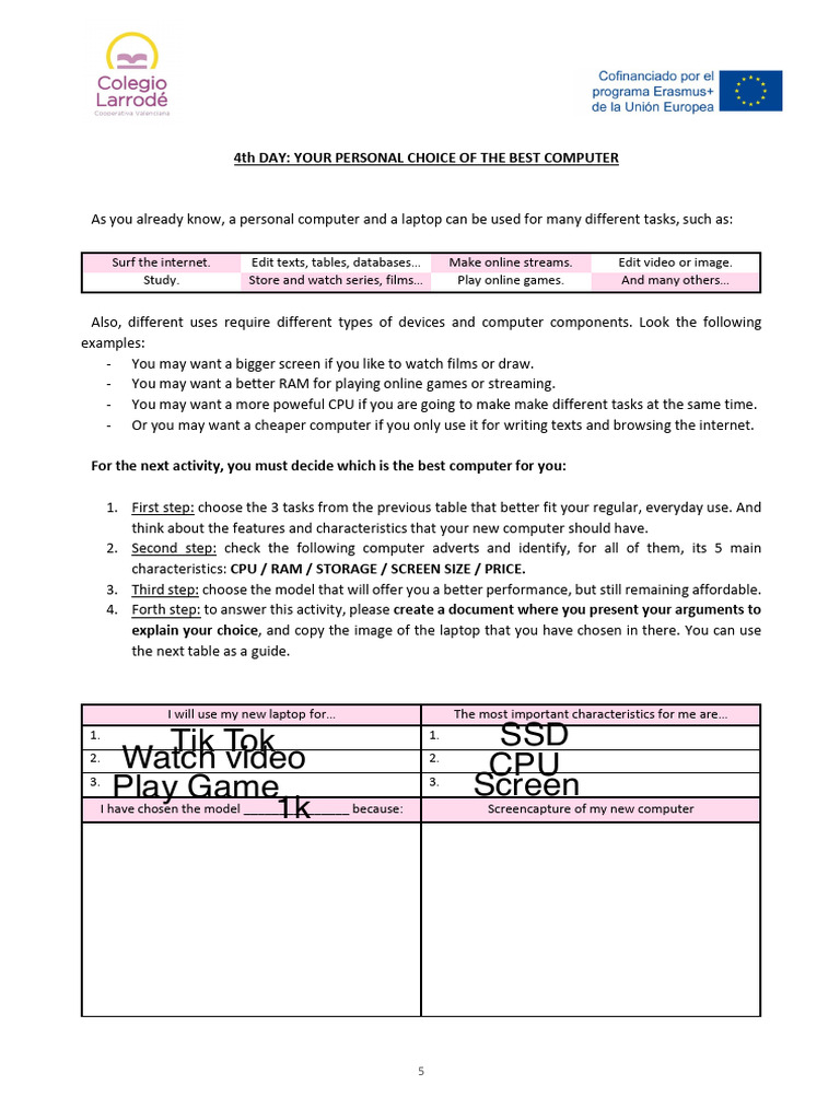 4 Computer Choice 1ESO | PDF