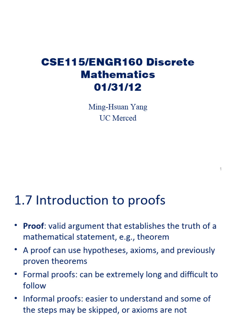 Lecture 013112 Pdf Theorem Mathematical Proof