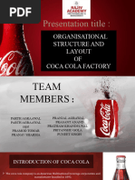 Organisational Structure of Coca Cola Company | PDF | Organizational ...