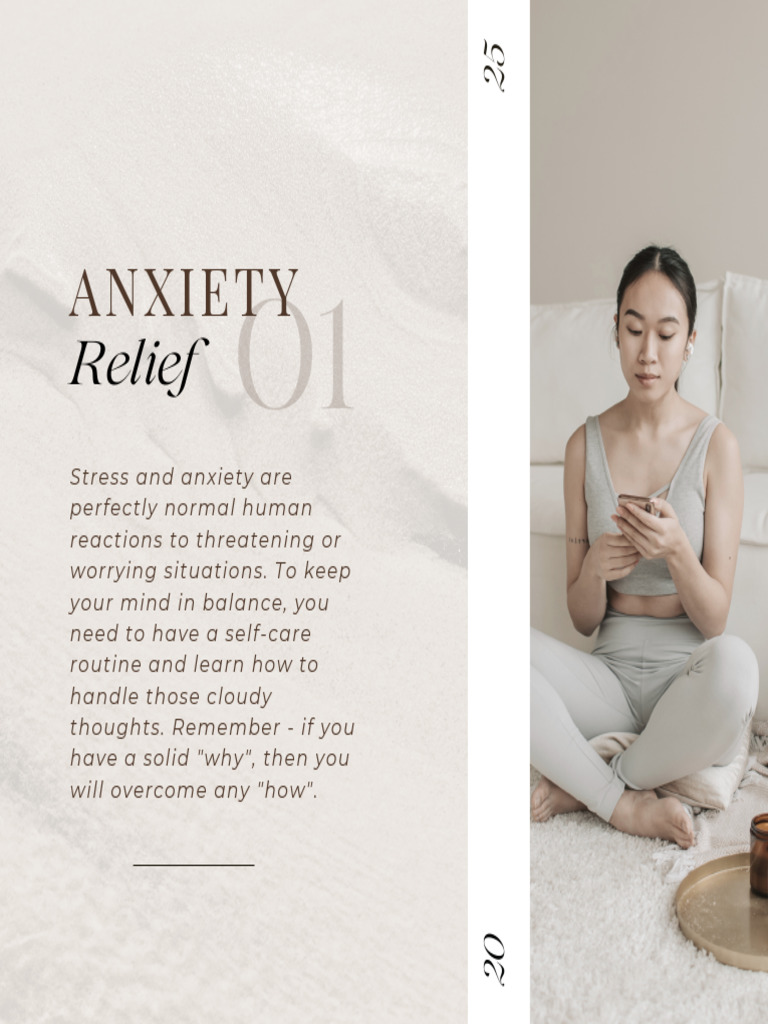 Cópia de Neutral Minimalist Anxiety and Stress Relief Carousel ...