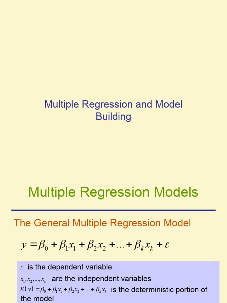 Multiple - Regression4 - Tagged | PDF | Errors And Residuals | Regression Analysis