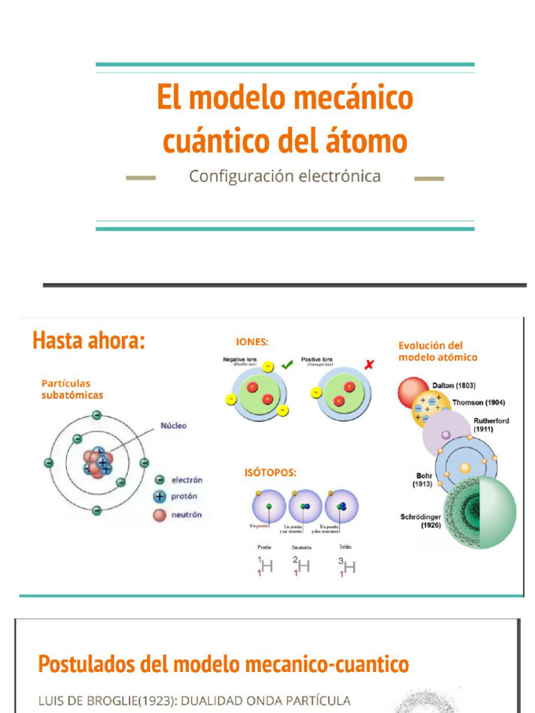 MODELO MECANICO CUANTICO.pptx | PDF
