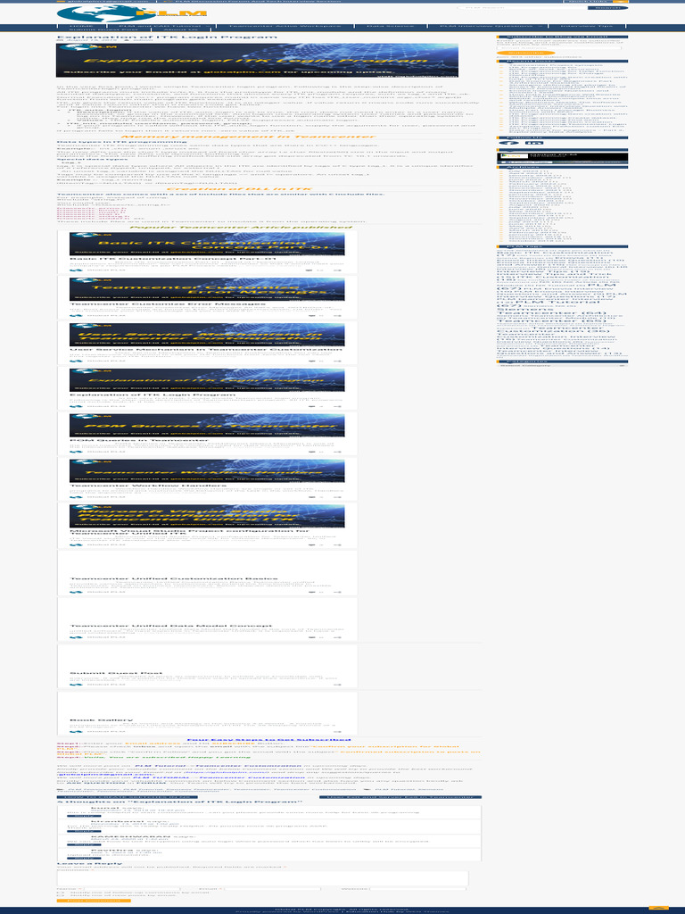 Explanation of ITK Login Program | Download Free PDF | Product Lifecycle | Parameter (Computer ...