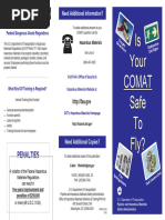COMAT Brochure | PDF | Dangerous Goods | Federal Aviation Administration