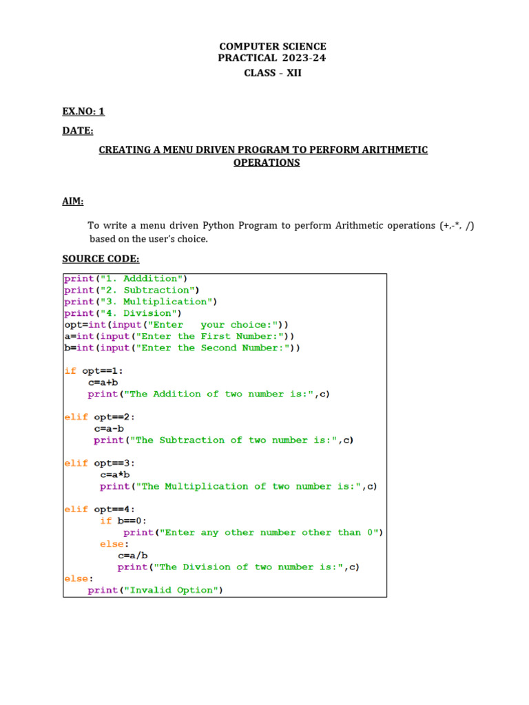 CLASS-12-Computer-Science-Practical - Report-Files-2023-24 1 | PDF | Letter Case | Computer Program