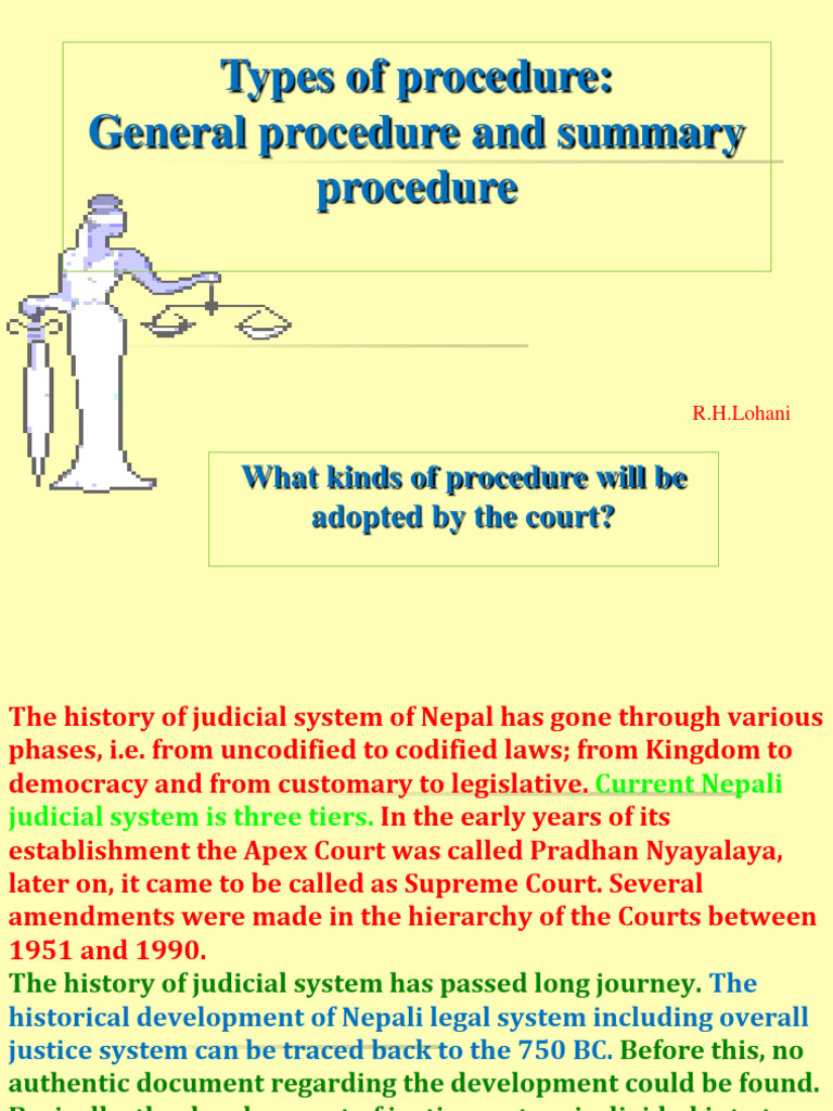 general-procedures | PDF | Codification (Law) | Summary Judgment