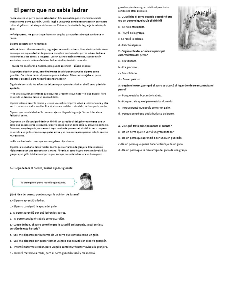 El Perro Que No Sabía Ladrar | PDF