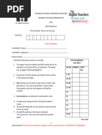 PLE 2024 Mathematics Exam Paper | PDF