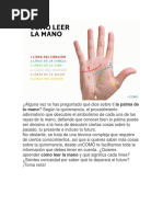 Guía para leer la mano y sus líneas | PDF | Amor | Las emociones