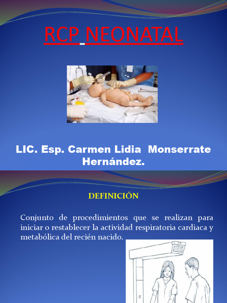 RCP Neonatal | PDF | Reanimación cardiopulmonar | Tórax