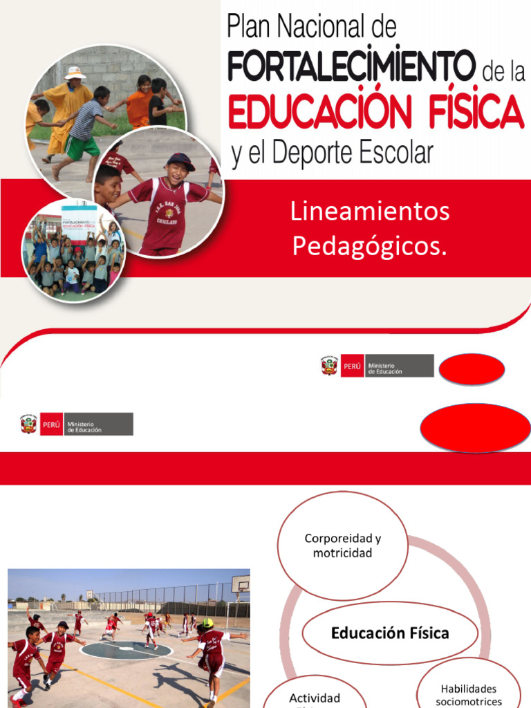 PPT - Minedu - Lineamientos Pedagógicos Plan Nacional de Fortalecimiento de La Educación Física ...