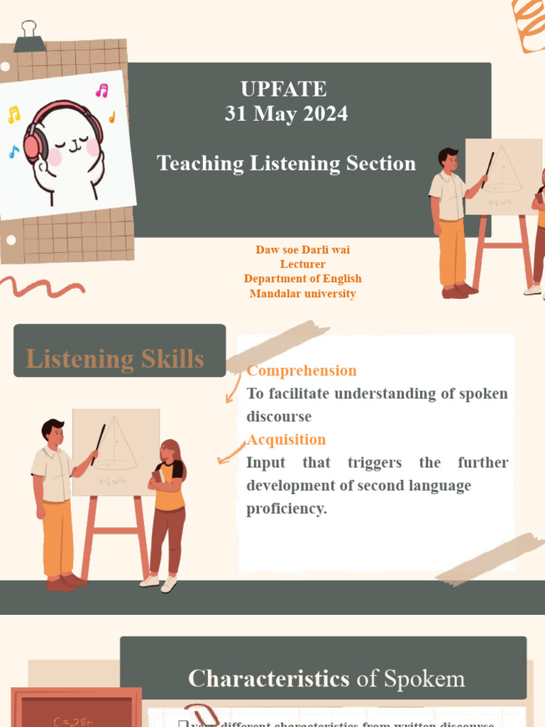 Teaching Listening Skills in English | PDF | Memory | Working Memory