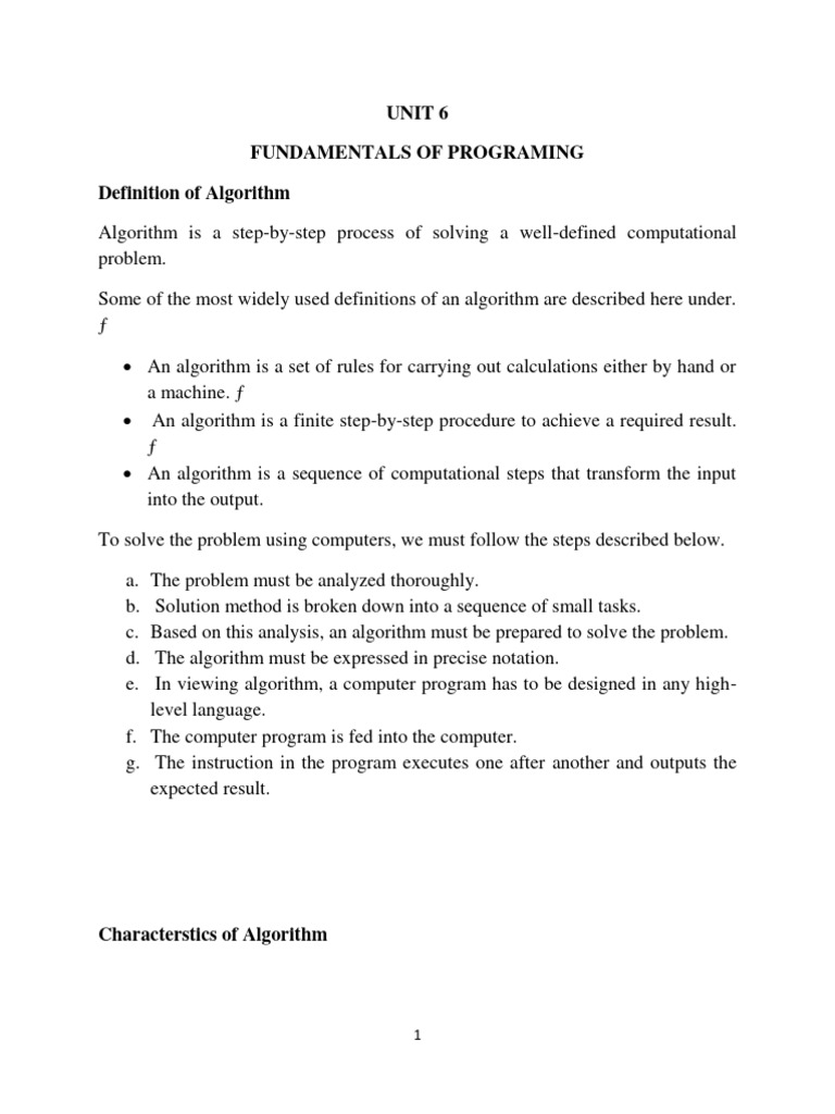 Unit 6 | PDF | Integrated Development Environment | Algorithms