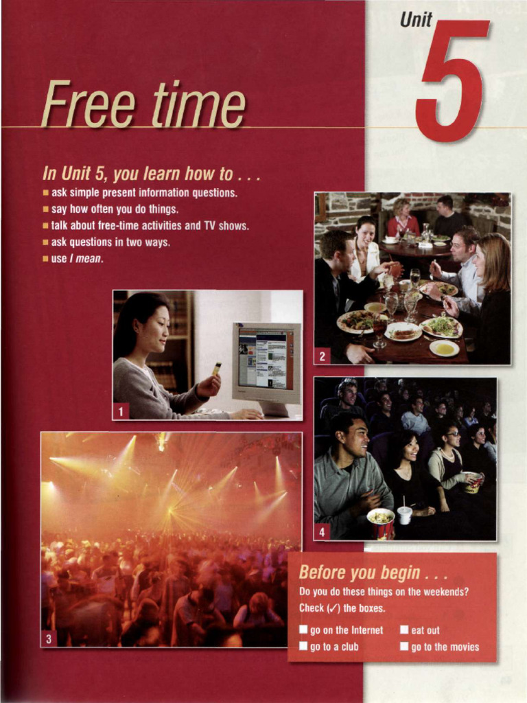 Student Book Touchstone 1 Unit 5 | PDF