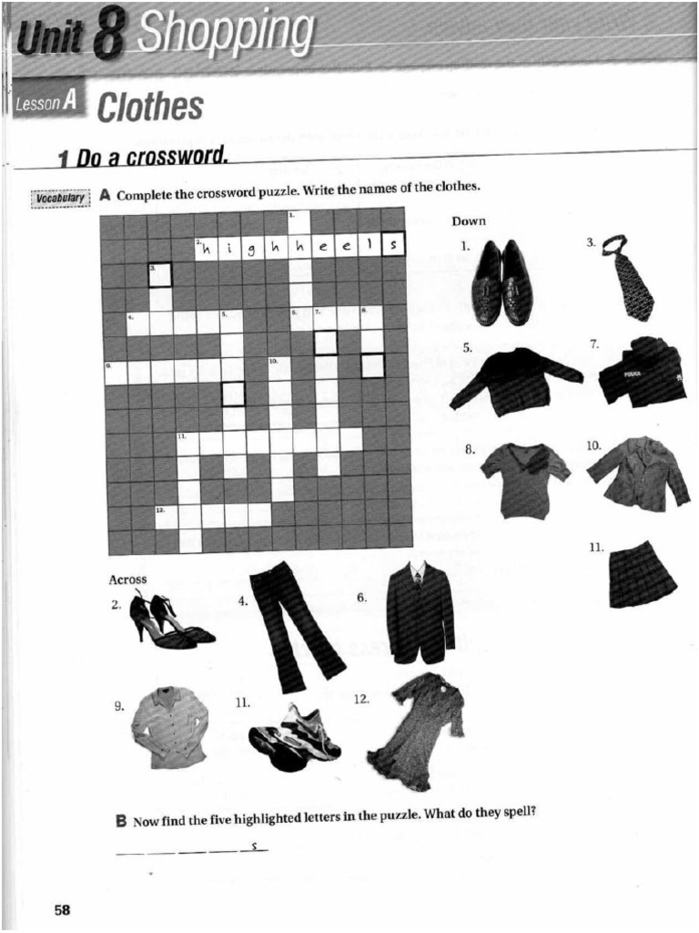 Workbook - Unit 8 | PDF