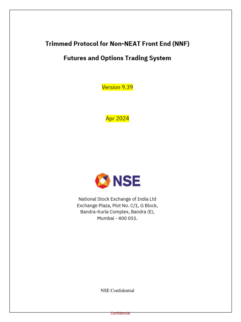 TP Fo Trimmed NNF Protocol 9.39 | PDF | Algorithmic Trading | Encryption