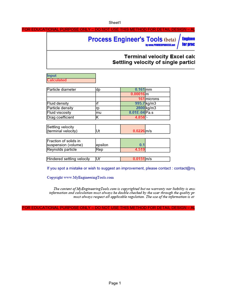 Terminal Velocity Calculator | PDF | Drag (Physics) | Mechanics