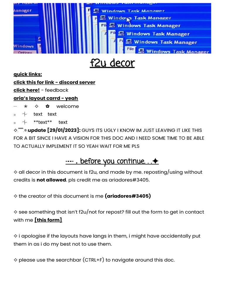 F2u Decor by Ariadores | PDF