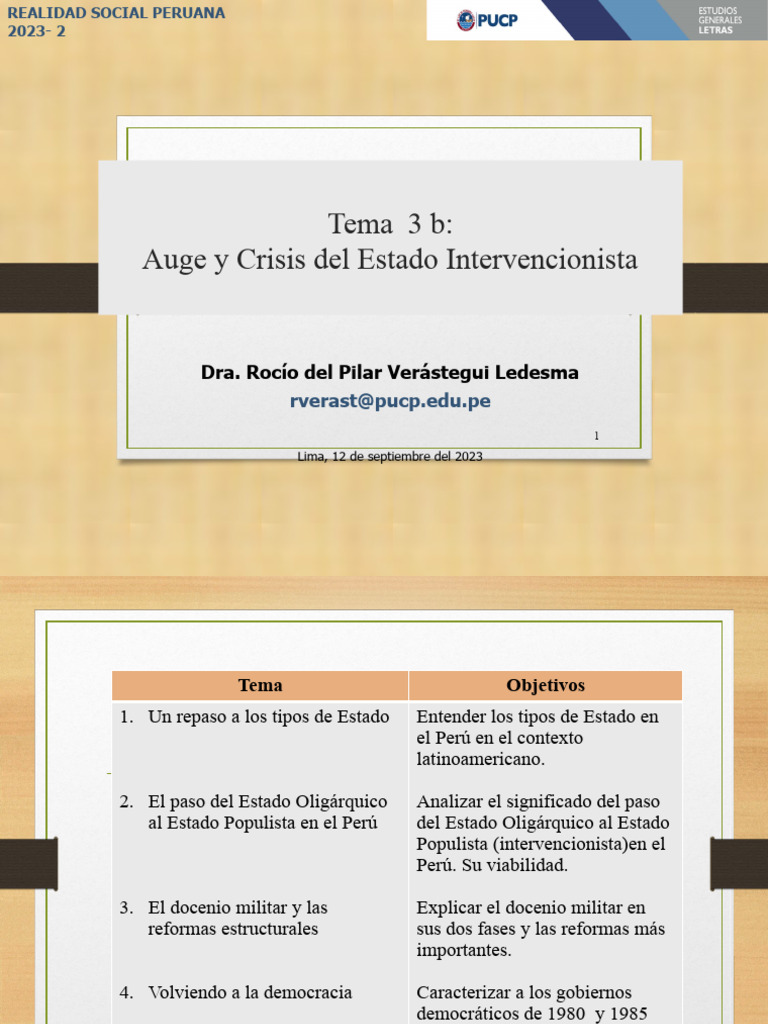 Presentación 12092023 Tema 3 B Realidad | PDF | Deuda | Neoliberalismo