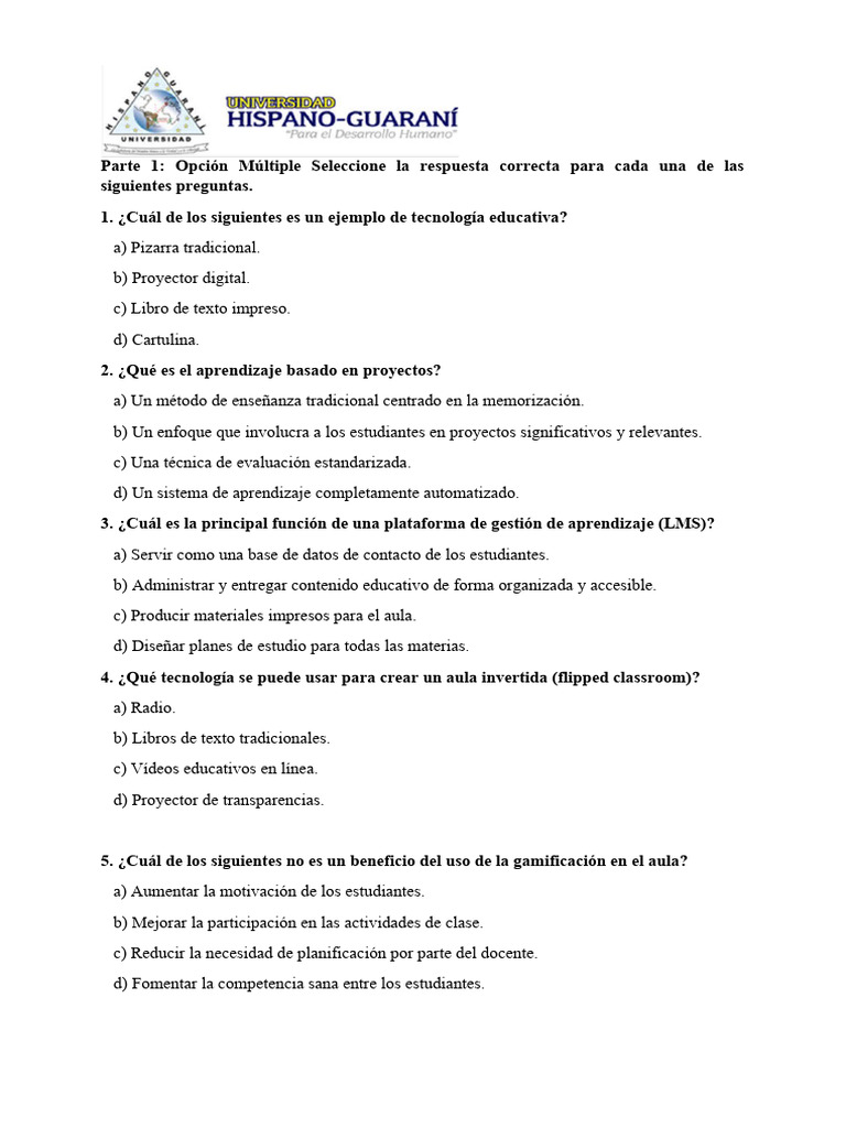 Tecnología Educativa: Preguntas y Respuestas | PDF | Tecnologia ...