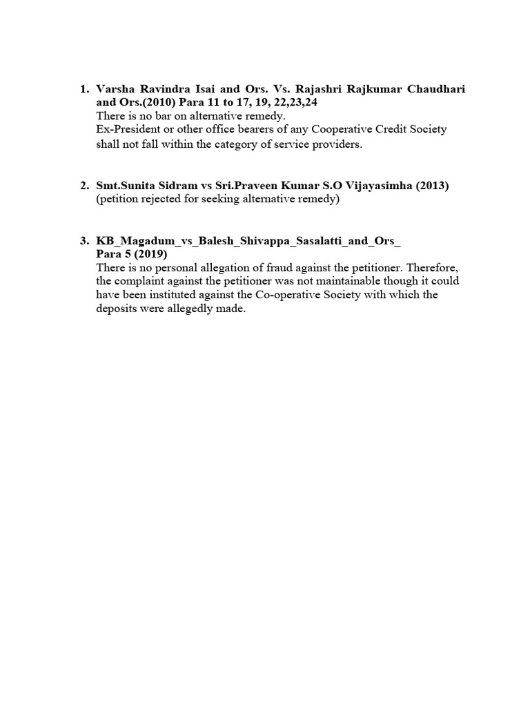 List of Authorities | PDF