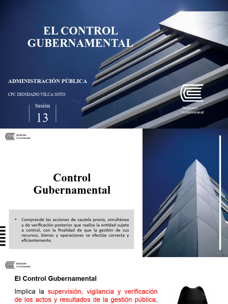 Tema 13 - Control Gubernamental | PDF | Auditoría | Administración Pública