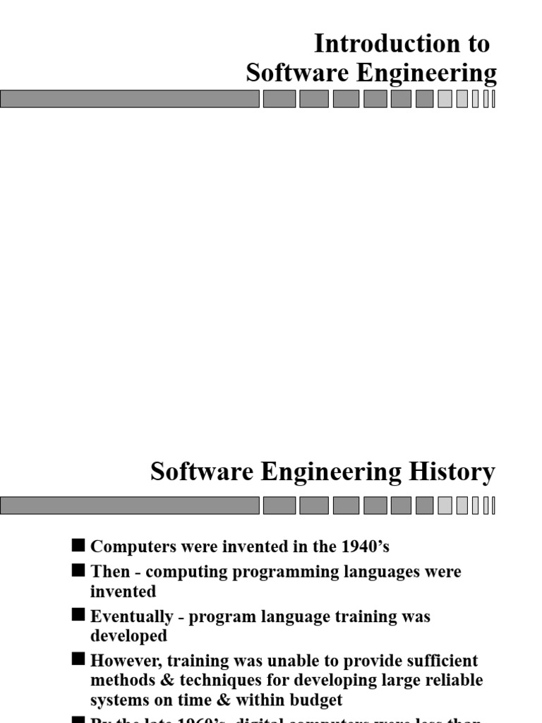 Introduction To Software Engineering | PDF | Software Development ...