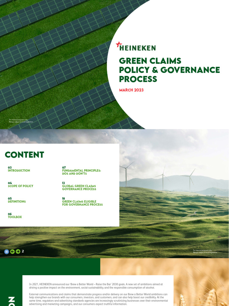 Green Claims Governance Policy 2023 | PDF | Recycling | Forest ...